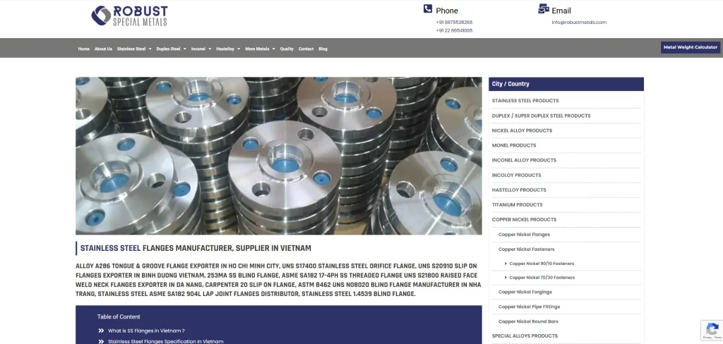 5 лучших дистрибьюторов фланцев из нержавеющей стали во Вьетнаме для ...